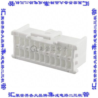 513532200 0513532200矩形连接器外壳22POS插座2排2mm母形插口白