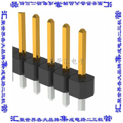 68000-208HLF 针座连接器8POS接头2.54mm公形插针通孔直针镀金