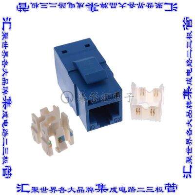 RVAMJKUBL-B24 接插件连接器REVCONN 10GX JACK BLUE