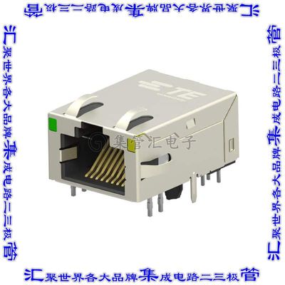 6-2301994-1 接插件连接器CONN JACK 1PORT 1000 BASE-T PCB