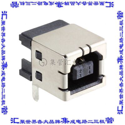 292317-4 连接器USB-B插座4POS USB 2.0通孔直角