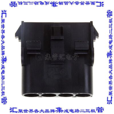 1-480703-9 矩形连接器外壳4POS插座黑色面板安装
