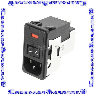 7-6609107-0 电源接入连接器3POS插座公插片模块IEC320-C14面板安