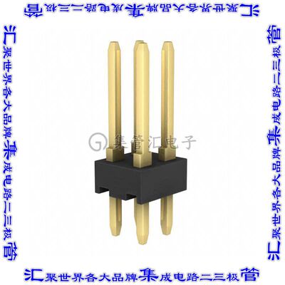 87227-2 针座连接器4POS接头2排2.54mm公形插针通孔直针镀金