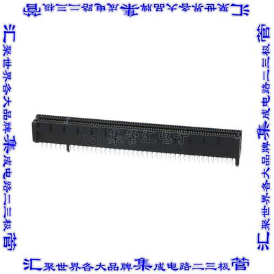 PCIE-164-02-F-D-TH 卡边缘连接器164POS母头2排1mm黑色镀金