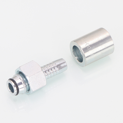 热销液压软管扣压管接头20411-20491系列公制内螺纹H型碳钢卡套直