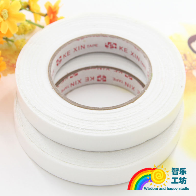 智乐 1.8CM海绵双面胶泡棉胶带泡沫双面胶幼儿园布置手工粘贴材料