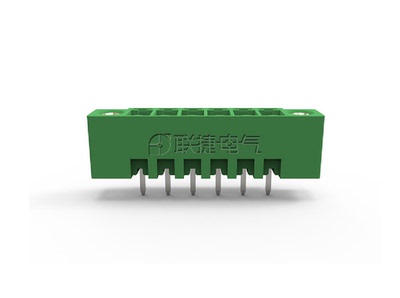 两边带法兰直针插拔端子联捷3.81