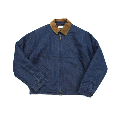 SOUTHPAW+1男装店秋季新品青年日常休闲通勤加棉皮领牛仔夹克外套