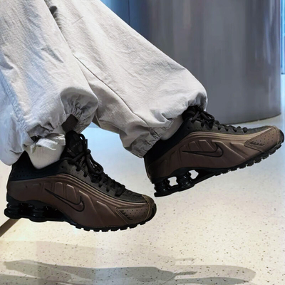 耐克女鞋新款SHOX R4复古气柱缓震运动鞋高跟休闲鞋 AR3565-007