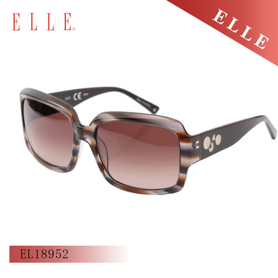 ELLE复古炫彩条纹撞色太阳眼