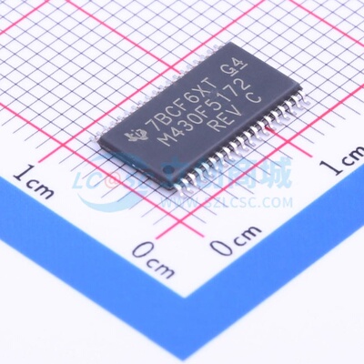 单片机(MCU/MPU/SOC) MSP430F5172IDAR TSSOP-38-6.2mm TI/德州