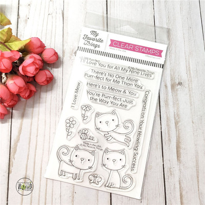 MFT乖萌小猫进口透明印章