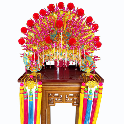 寺庙娘娘帽凤冠铜帽妈祖菩萨帽