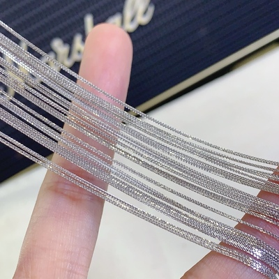 PT900铂金DIY珍珠吊坠项链配件饰品日本肖邦万能项链针式调节款