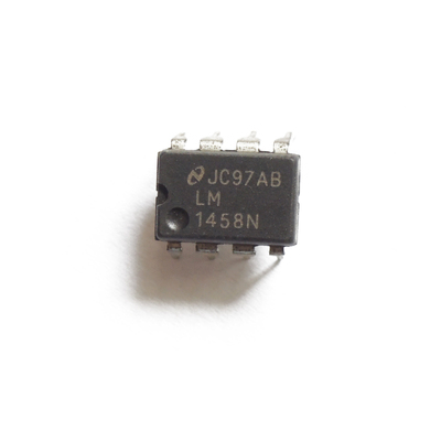 直插 LM1458N DIP-8 双运算放大器 补偿型  原装