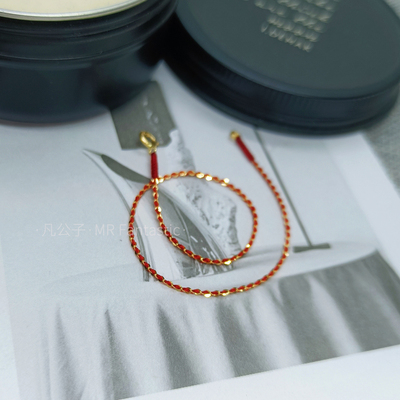 小众定做18K金进口超细脚链极闪