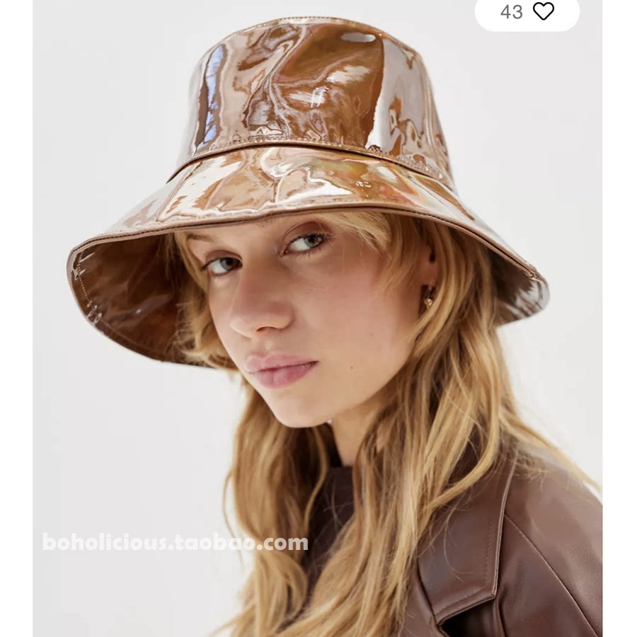 美国UrbanOutfitters UO官网正品 嘻哈街头感 镭射光泽渔夫帽盆帽