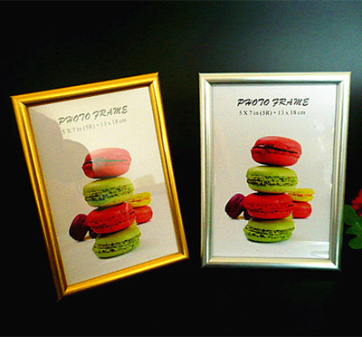 金色银色相框A4塑料画框摆台挂墙