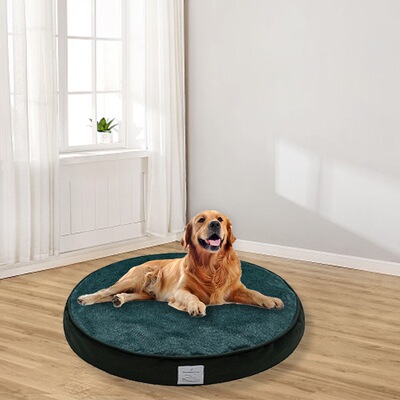 petmassive宠物乳胶狗窝猫窝沙发床四季通用可拆洗圆形科技布窝垫