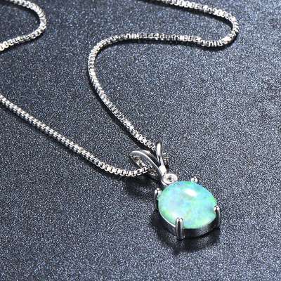 9758【原创欧泊opal系列】设计师款女士项链