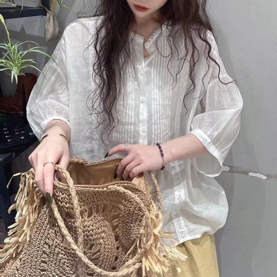 宽松型套头五分袖BOLATU柏拉