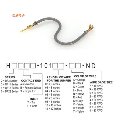 H2ABG-10106-S8|接触端JUMPER-H1503TR/A3048S/H1501TR 6