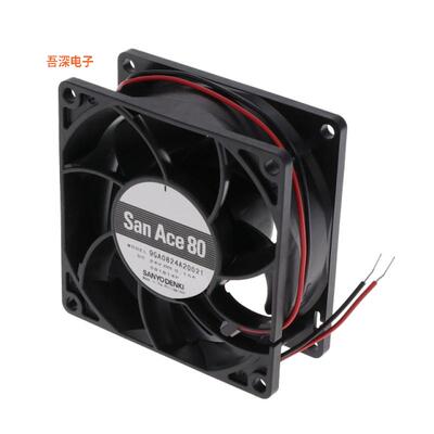 9GA0824A2002|24VDCFAN AXIAL 80X32MM 24VDC WIR
