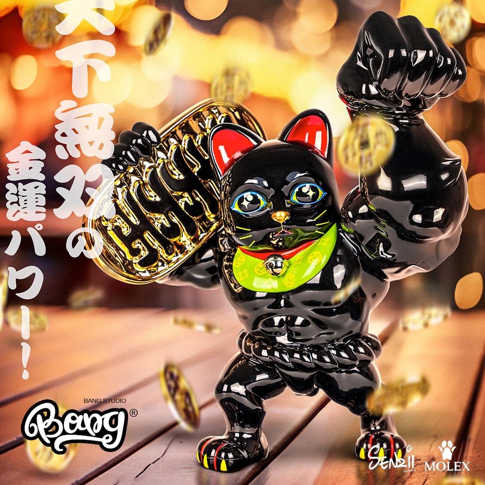 【Bang】预售 SENZII千纸 猫力士MOLEX 金运版 潮玩手办摆件礼物