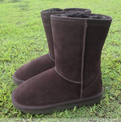 真皮牛皮雪地靴中筒保暖防滑47码