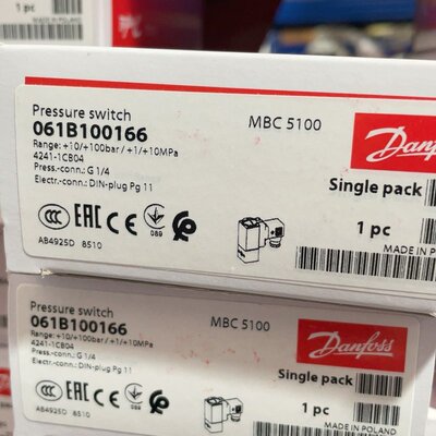 Danfoss压力开关MBC5100 061B100166--议价商品