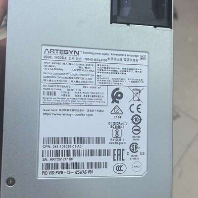 思科CiscoPWR-C6-125WAC原装二手拆机电源--议价商品
