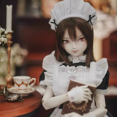 bjd依依依琳3分UF女塑胶皮sd娃人形1/3女仆裸娃全套