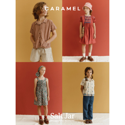 Salt jar选品 Caramel 2026春夏现货 baby&kids连衣裙吊带裙短袖