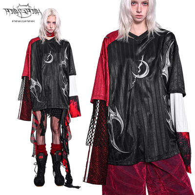 PINKSPINK原创电月火焰8重组T恤