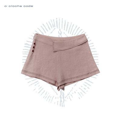 o cloche code 26SS 翻折腰头短裤