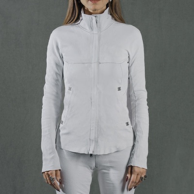 isaac sellam 26春夏 高领无衬里皮革插肩拉链夹克