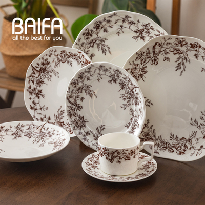 法式复古陶瓷盘子套装