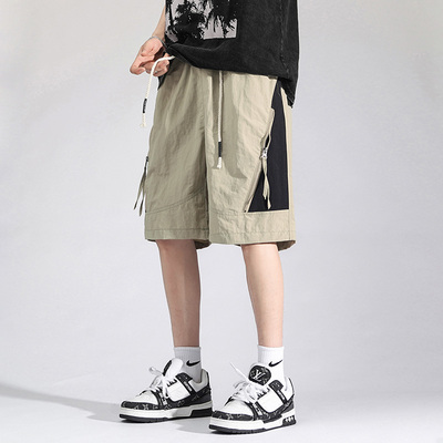 大码工装短裤男夏季男士运动休闲美式中裤男生速干五分裤DK711P28