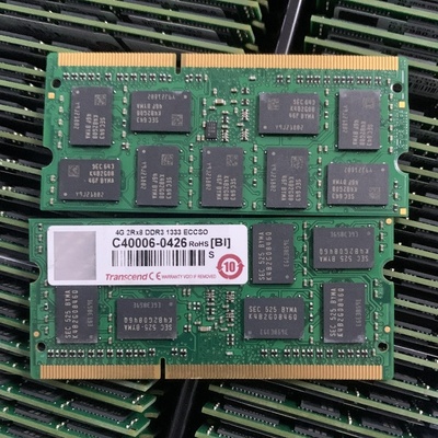 创见4G 2RX8 DDR3 1333 ECC SODIMM工控机工作站笔记本内存条