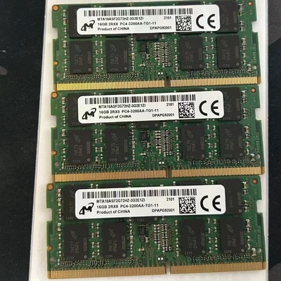 镁光16G 2RX8 PC4-3200AA ECC MTA18ASF2G72HZ-3G2E1笔记本内存条