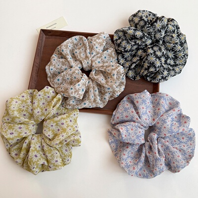 田园风雏菊印花大肠发圈女