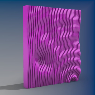 FY89 gh电池组随机圆波浪装饰条板背景墙grasshopper参数化设计