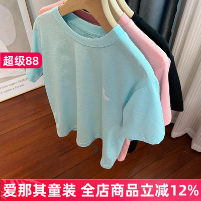 男女童短袖T恤衫夏季薄款纯棉