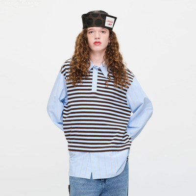 【现货】Charles Jeffrey LOVERBOY 26SS 拼接衬衫 DOUBLEBOO