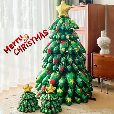 圣诞节圣诞树幼儿园商场场景布置