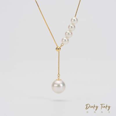 18k海水akoya4+1Y字链