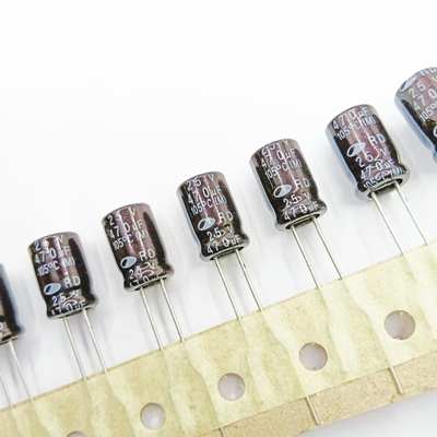 10只25v470uf三和8*11电解电容RD高频低阻LED滤波105度P3.5