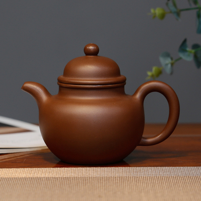 张义制陶光素器底槽清宜兴紫砂壶