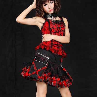 洛丽塔街头风百褶裙